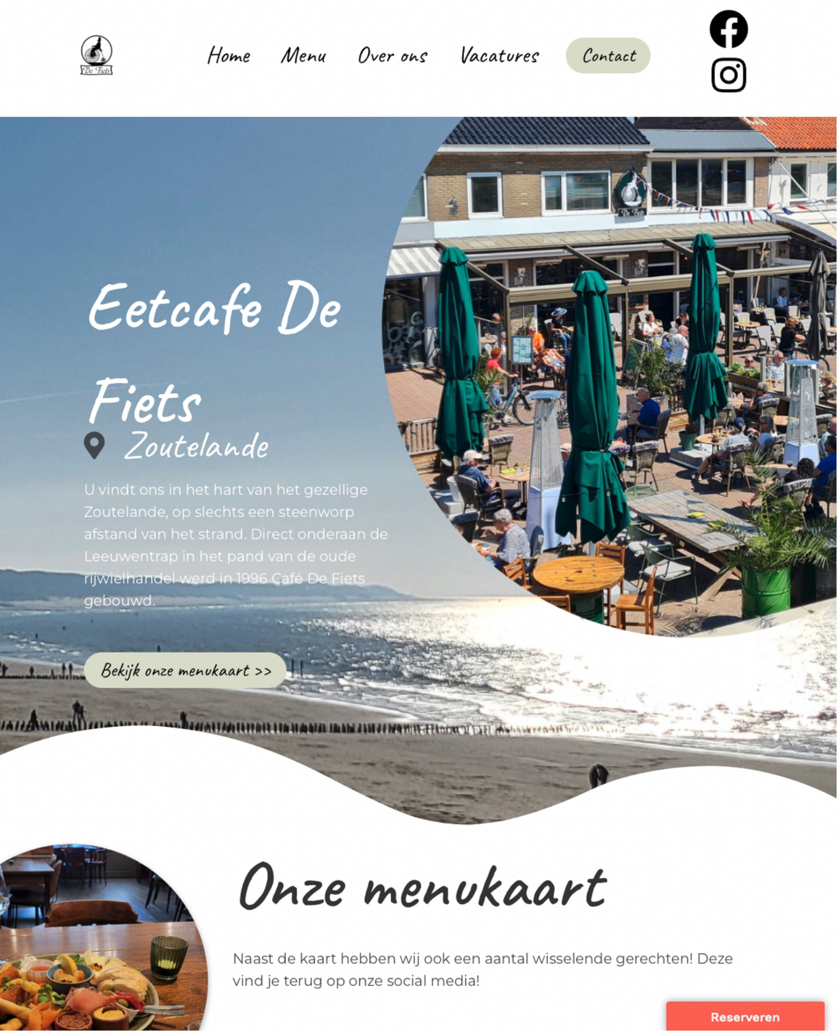 Eetcafe de fiets Zoutelande - Crads